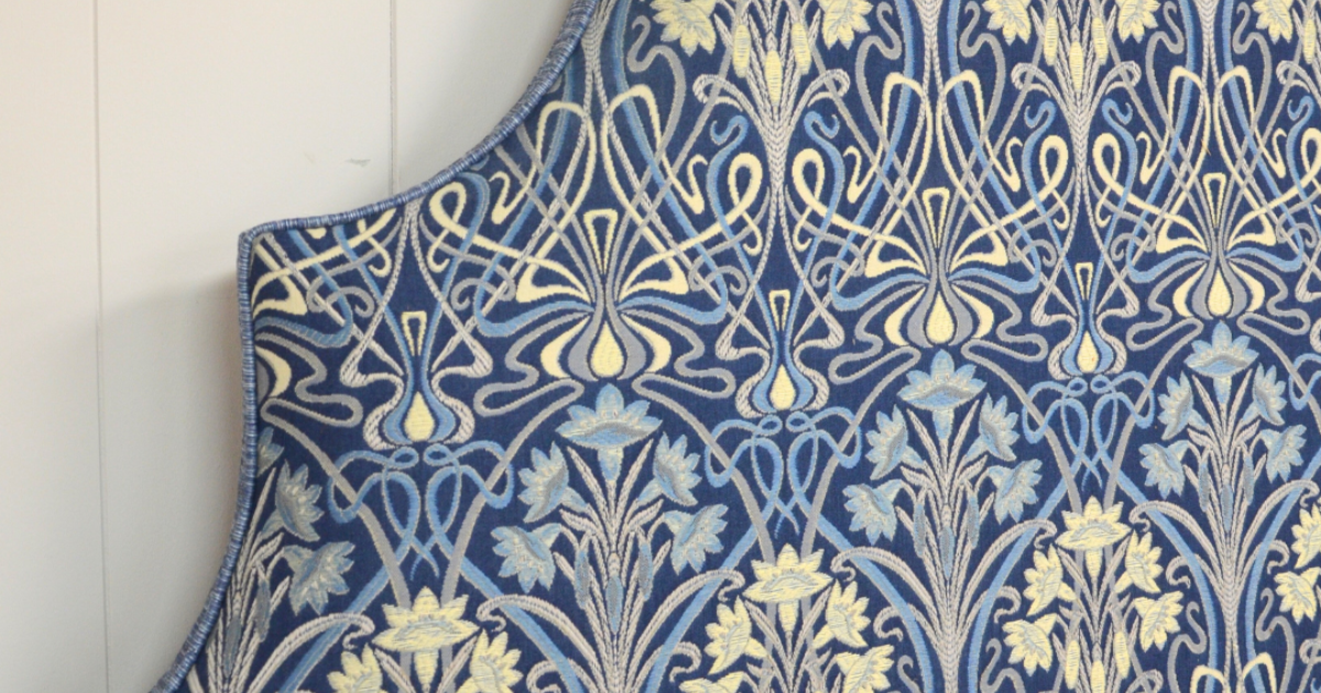 Bespoke Headboard in a Stunning Morris Fabric | Asnew